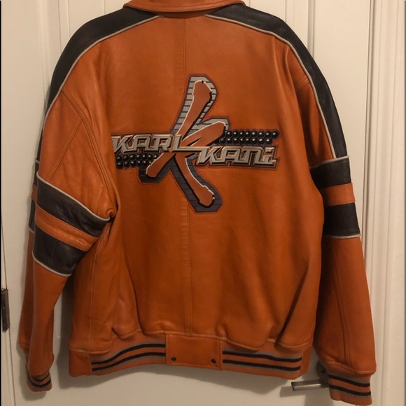 Karl Kani | Jackets & Coats | Karl Kani Designer Leather Jacket Vintage ...